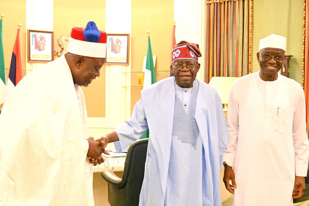 Emir of Lafia, Senator Wadada Visits President Tinubu At Presidential ...